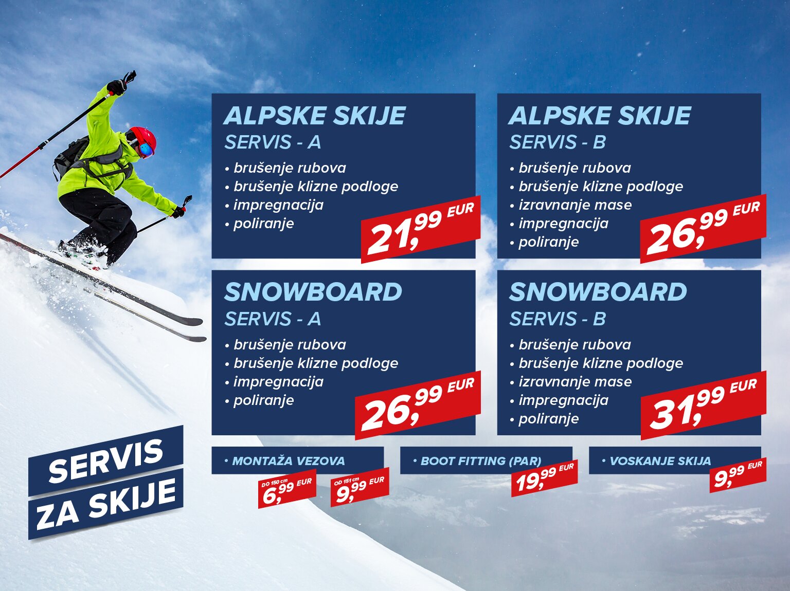 Sve za skijanje: oprema, odjeća i dodaci | Hervis HR